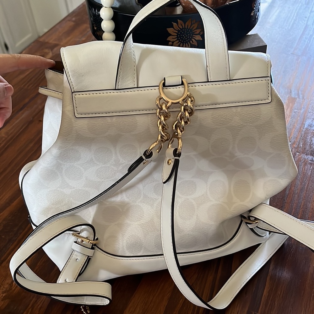 White Coach Backpack - Gem